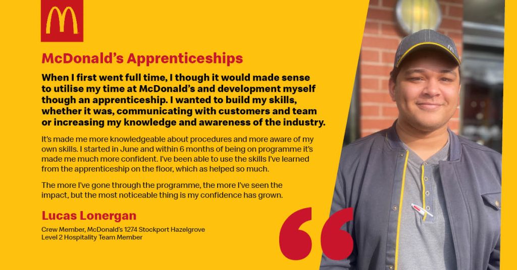 McDonald’s: Lucas - The Apprenticeship Guide